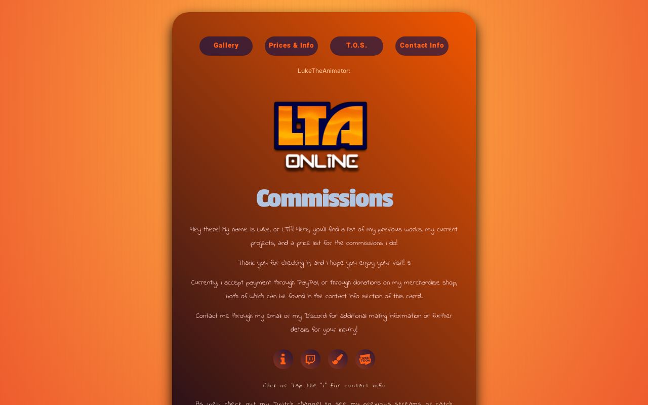 LTA Online Commissions
